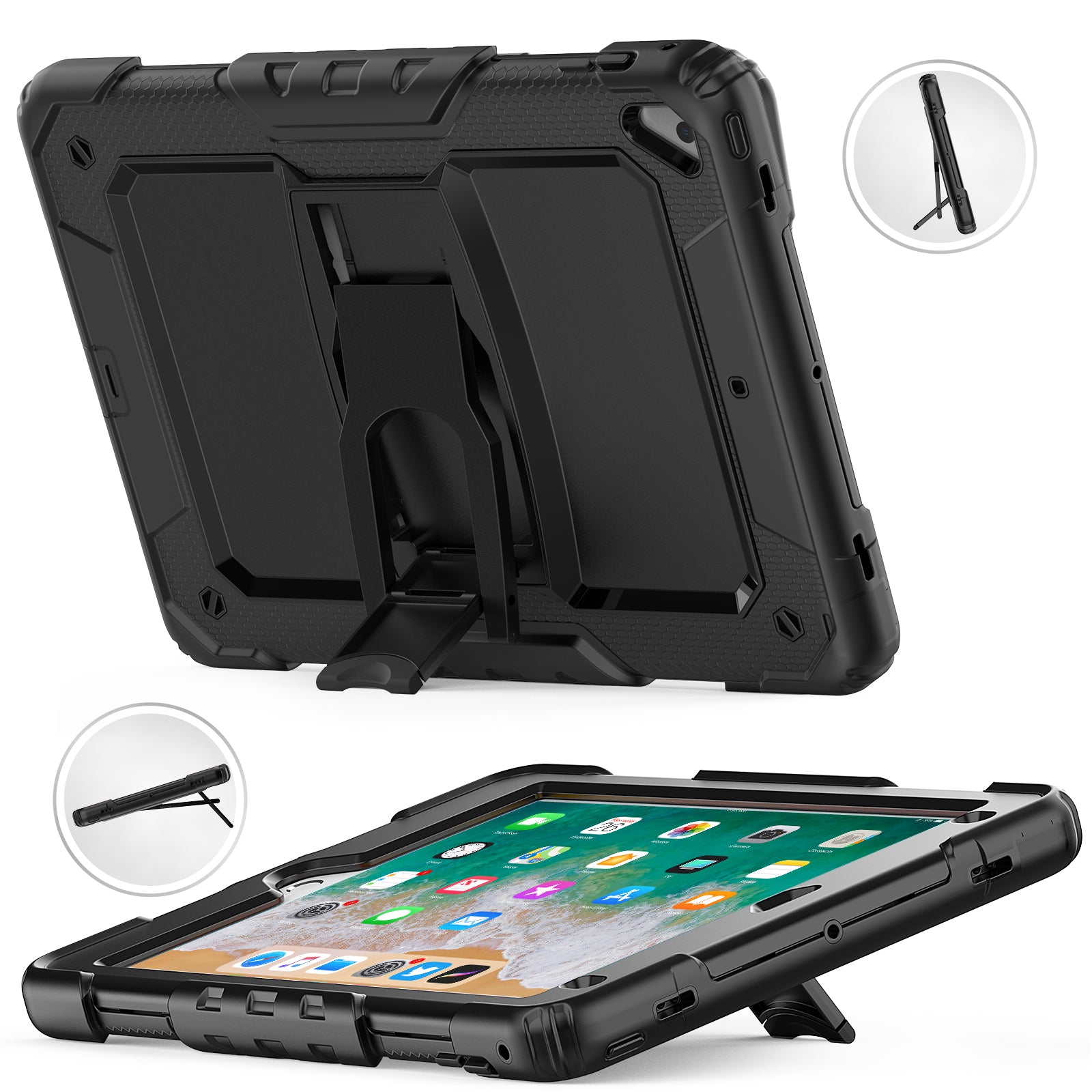 Rugged Defender iPad Case for (9.7-Inch) - Shockproof