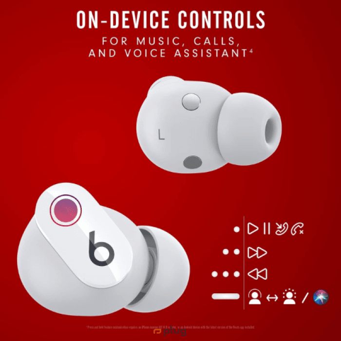 Beats Studio Buds - True Wireless Noise Cancelling Earphones - White ...